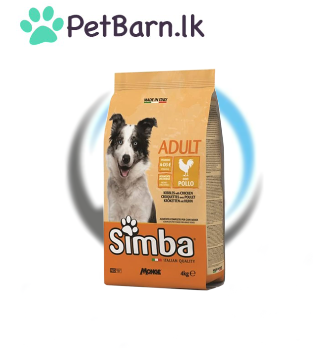 Simba Adult Dog food Chicken flavour 4Kg Buy Online in Sri Lanka | Pet ...